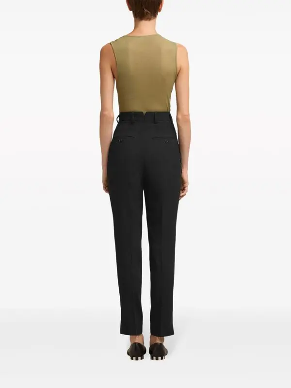 Ami High-waist Tapered Trousers - Black
