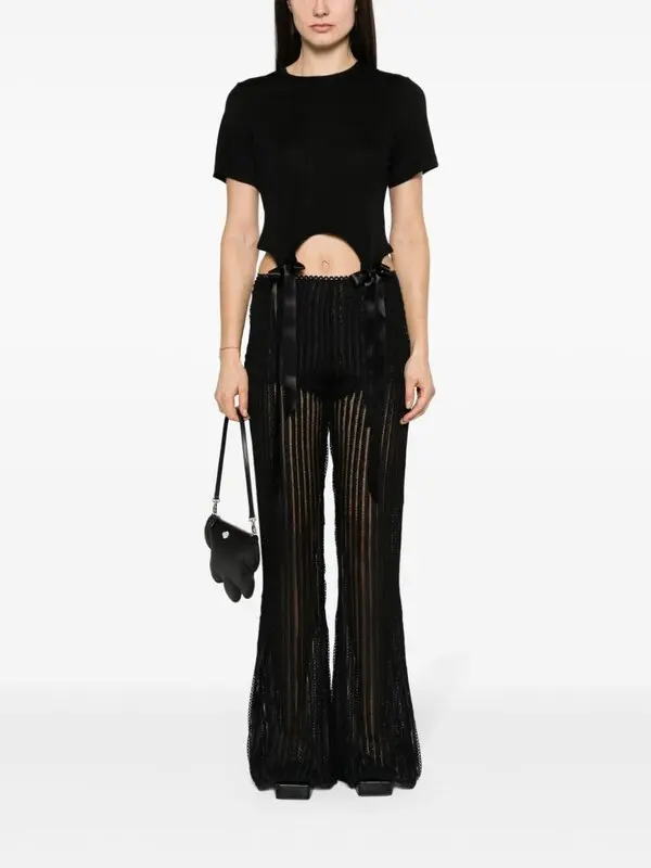 Simone Rocha Bow-detail Cotton Dress - Black