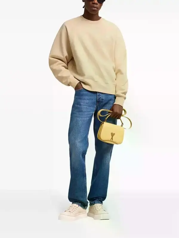 AMI Paris Fleece Sweatshirt - Neutrals
