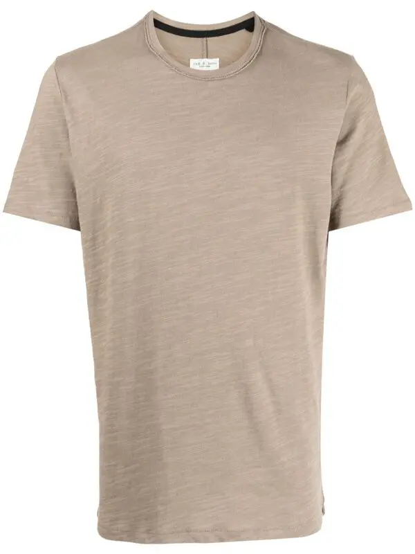 Rag & Bone Classic Flame Cotton T-shirt - Brown