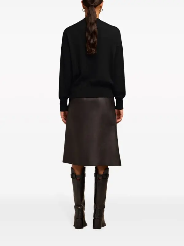 AMI Paris De Coeur Wool Sweater - Black