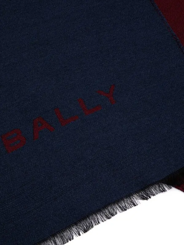 Bally Logo-intarsia Wool Scarf