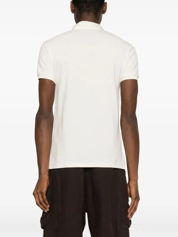Polo Ralph Lauren Embroidered Cotton Polo Shirt - Neutrals