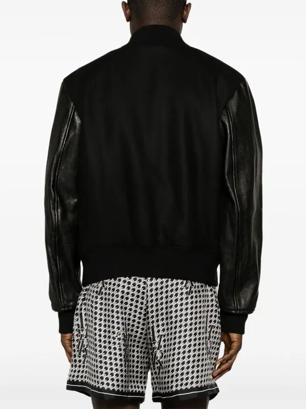 Amiri Staggered Logo Varsity Jacket