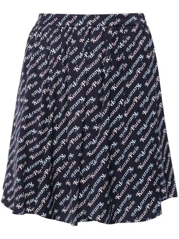 Kenzo X Verdy Flared Miniskirt - Blue