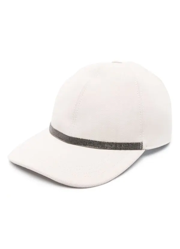 Brunello Cucinelli Monili Chain Curved-peak Cap