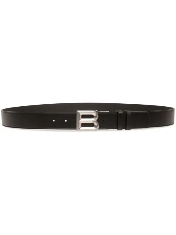 Bally Logo-buckle Leather Belt - Black
