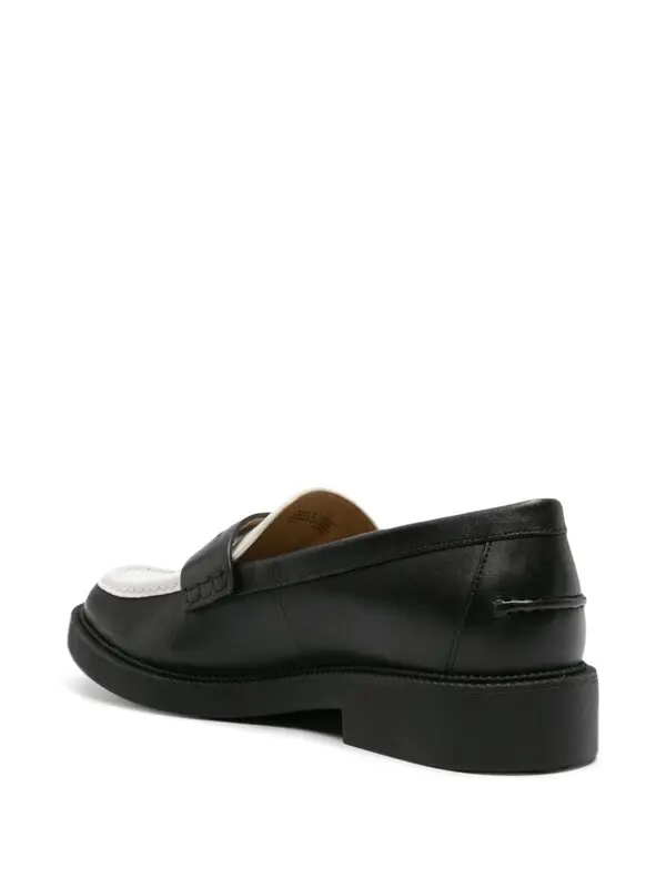 Michael Kors Logo-embossed Leather Loafers