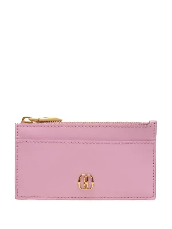 Bally Logo-plaque Leather Wallet - Pink