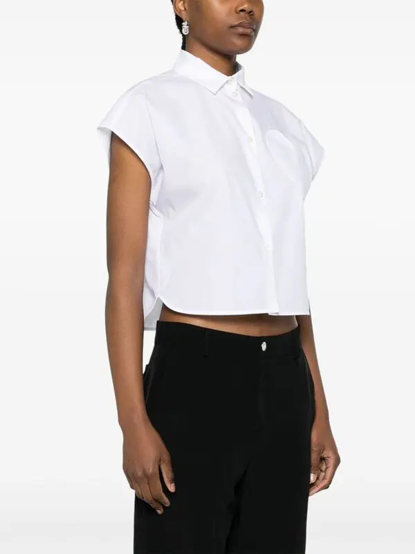 Moschino Heart-patch Poplin Shirt