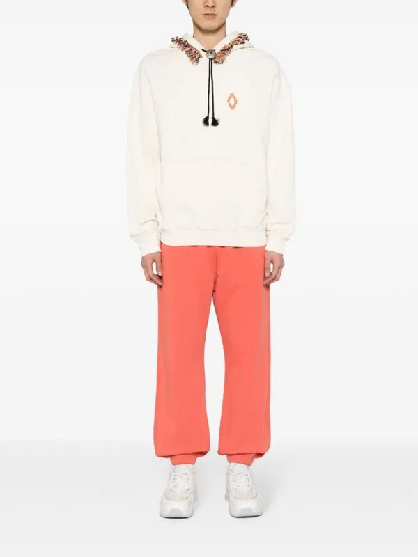 COUNTY OF MILAN Logo-embroidered Cotton Track Pants - Orange