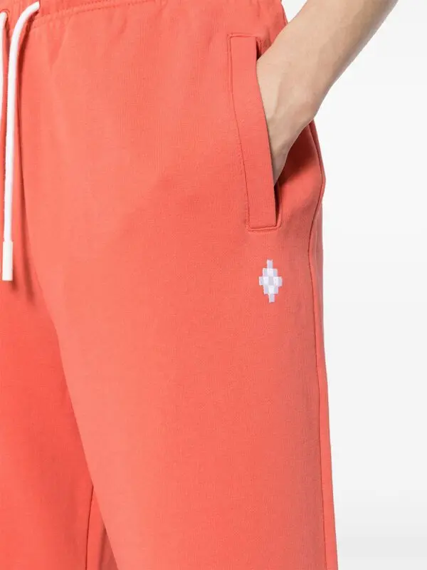 COUNTY OF MILAN Logo-embroidered Cotton Track Pants - Orange