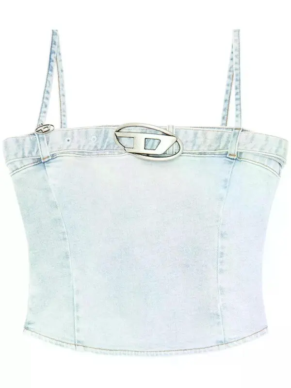 DIESEL De-lucy-s Denim Tank Top - Blue