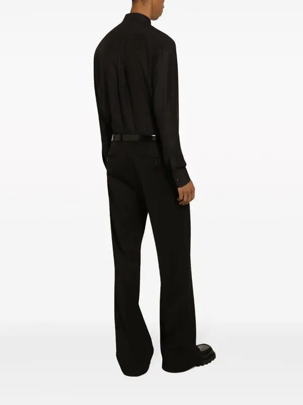 Dolce & Gabbana Logo-print Silk Shirt