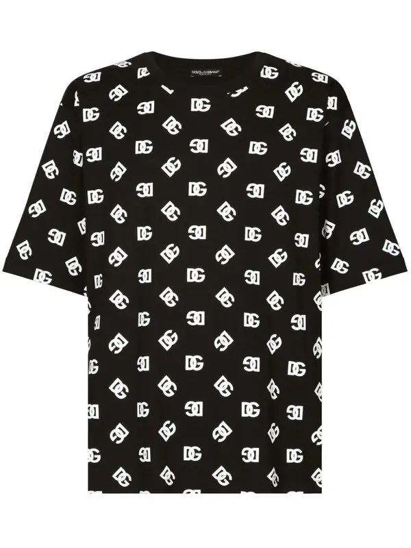 Dolce & Gabbana Monogram-print Cotton T-shirt