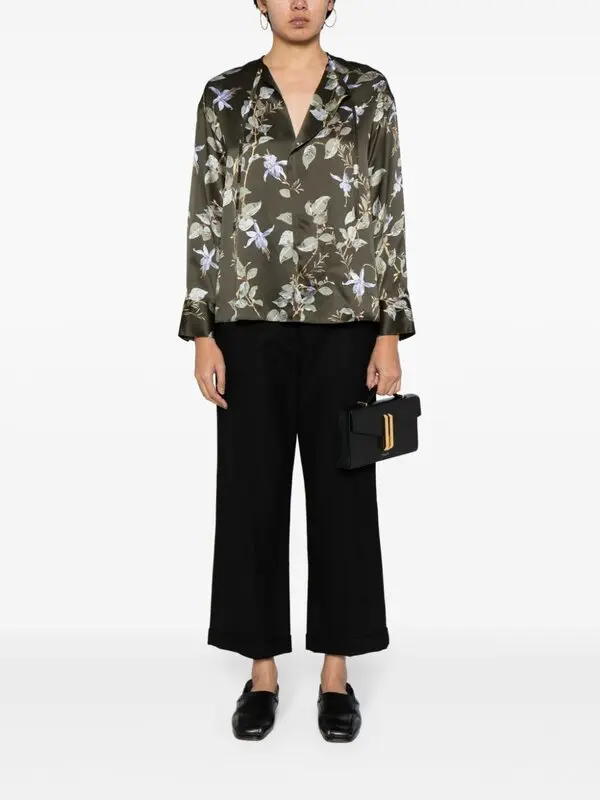 Vince Bellflower Silk Blouse