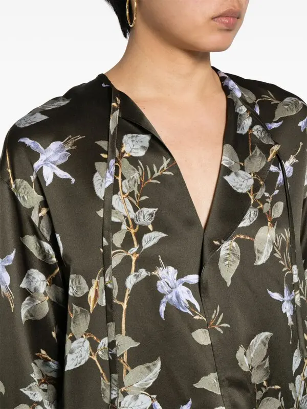 Vince Bellflower Silk Blouse