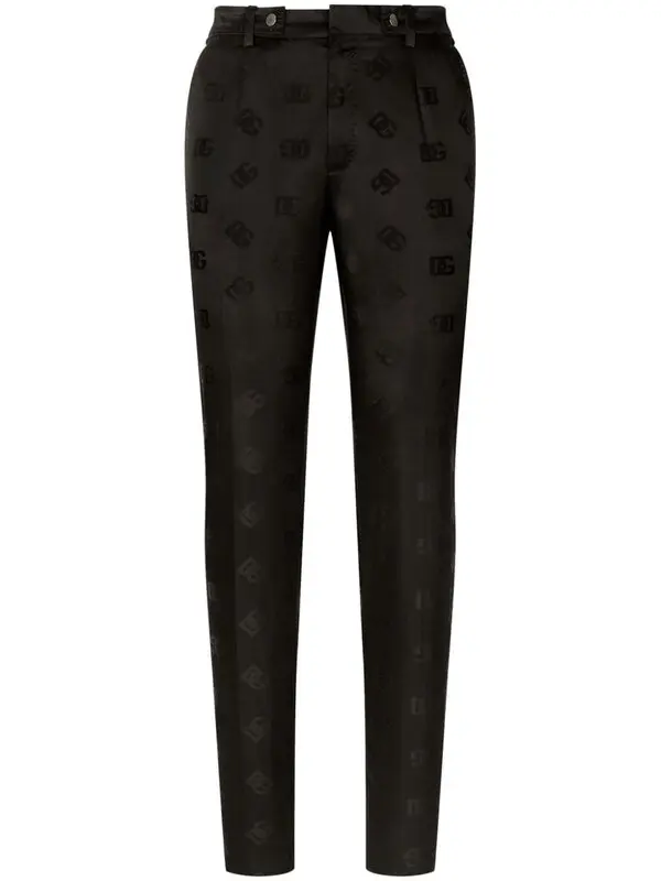 Dolce & Gabbana Monogram-jacquard Trousers