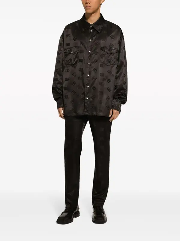 Dolce & Gabbana Monogram-jacquard Trousers