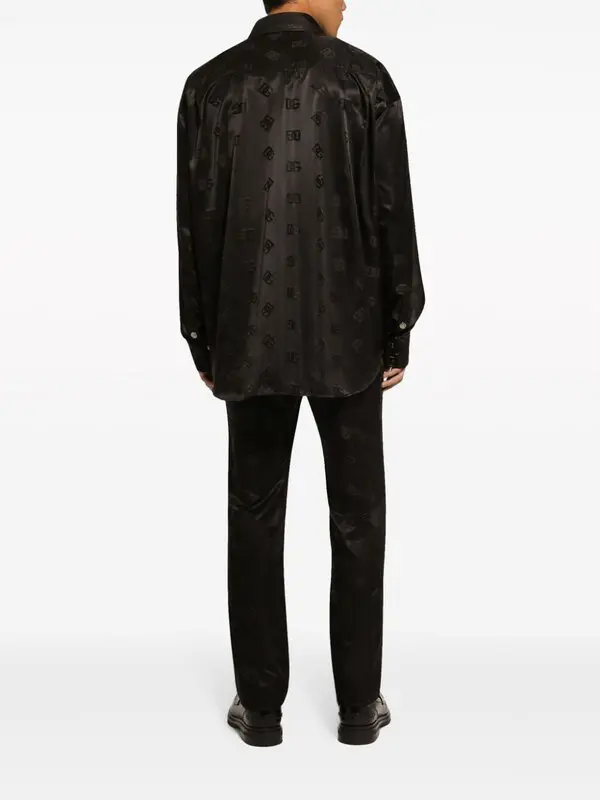 Dolce & Gabbana Monogram-jacquard Trousers
