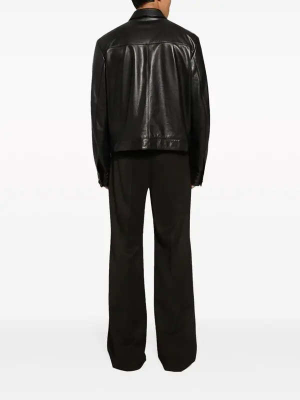Dolce & Gabbana Zip-up Leather Jacket