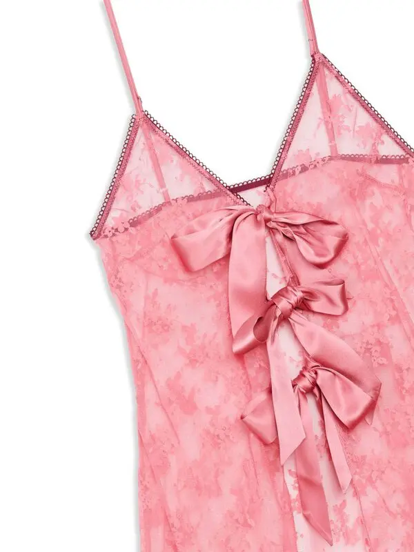 FLEUR DU MAL Untie Me Silk-blend Nightie