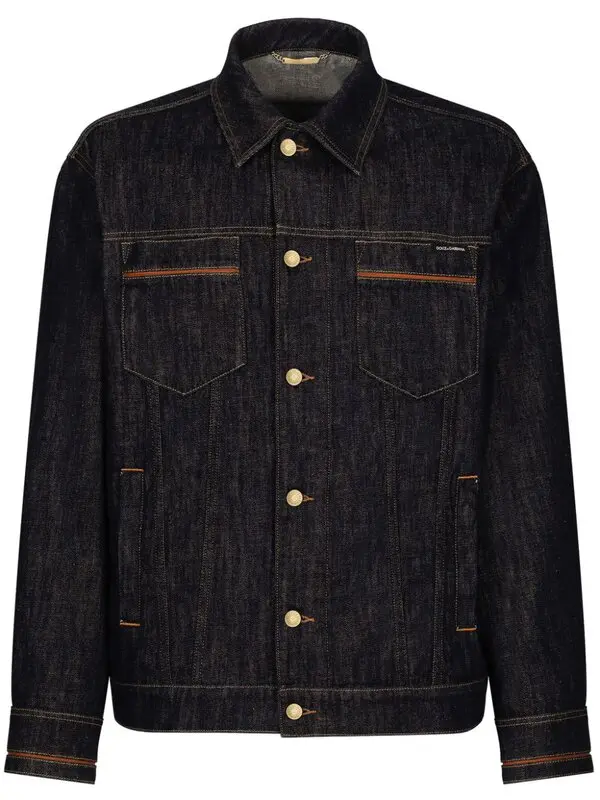 Dolce & Gabbana Contrast-stitching Denim Jacket
