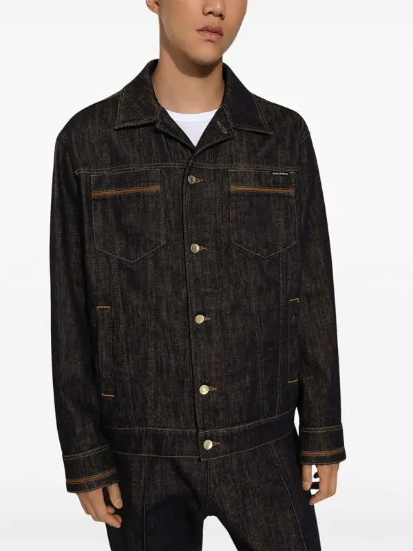 Dolce & Gabbana Contrast-stitching Denim Jacket