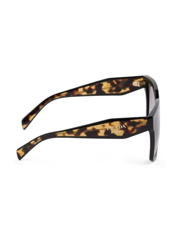 Prada Logo Detail Square Frame Sunglasses