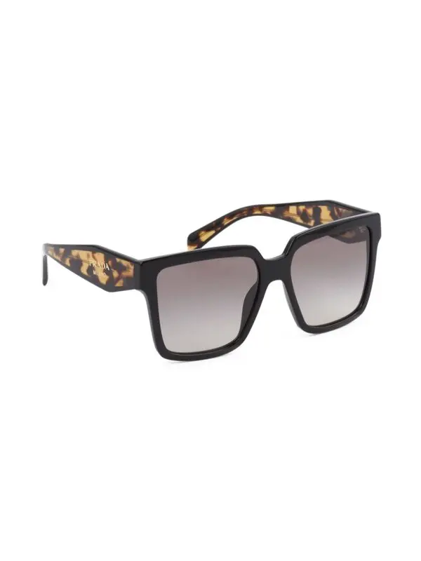 Prada Logo Detail Square Frame Sunglasses