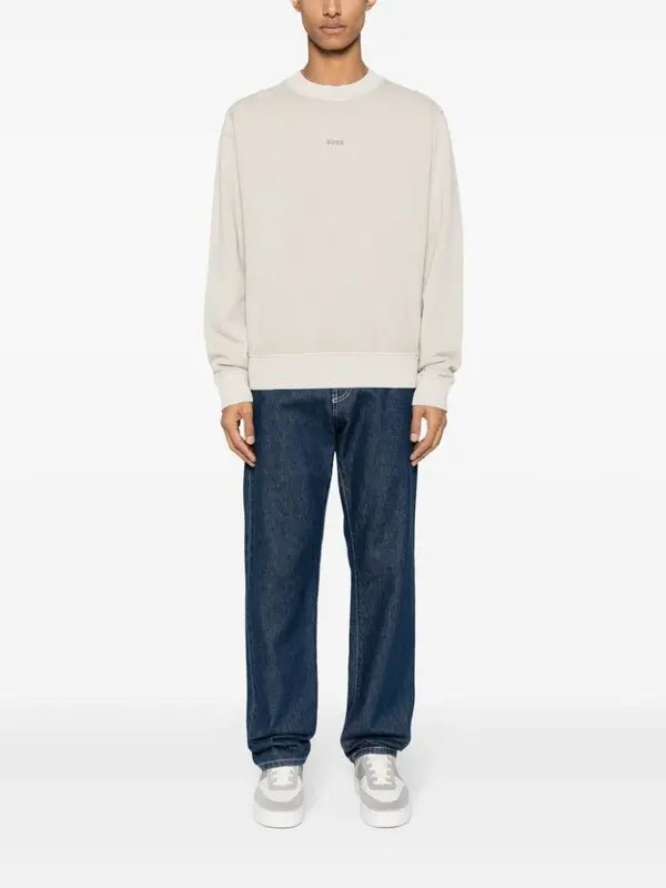BOSS Logo-appliqué Cotton Sweatshirt