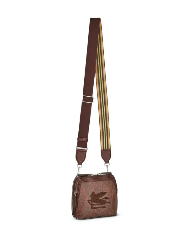 Etro Pegaso-embroidered Leather Bag