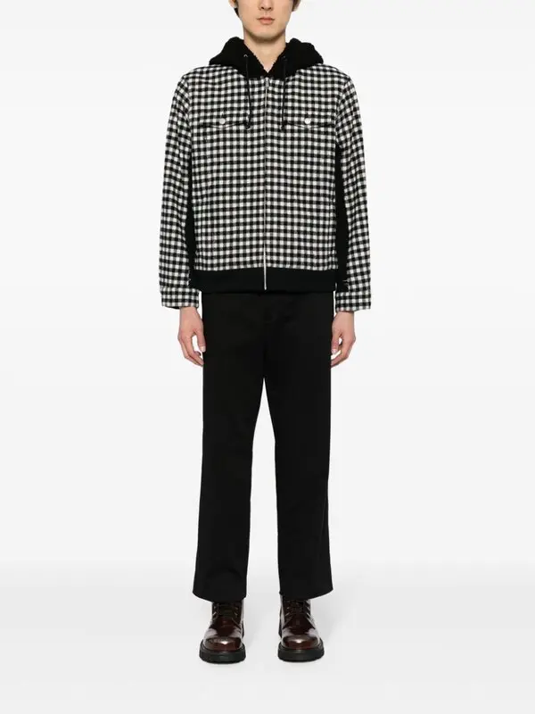 Undercover Check-print Hooded Jacket
