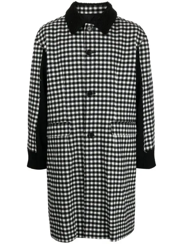 UNDERCOVERISM Check-print Single-breasted Coat
