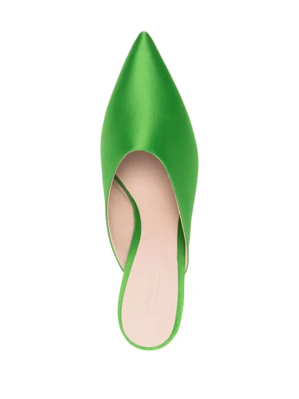 SCAROSSO Laura 60mm Mules - Green