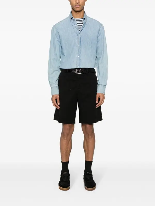 Brunello Cucinelli Cotton Bermuda Shorts - Black