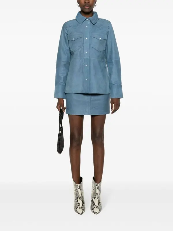 STAND STUDIO Perla Leather Miniskirt