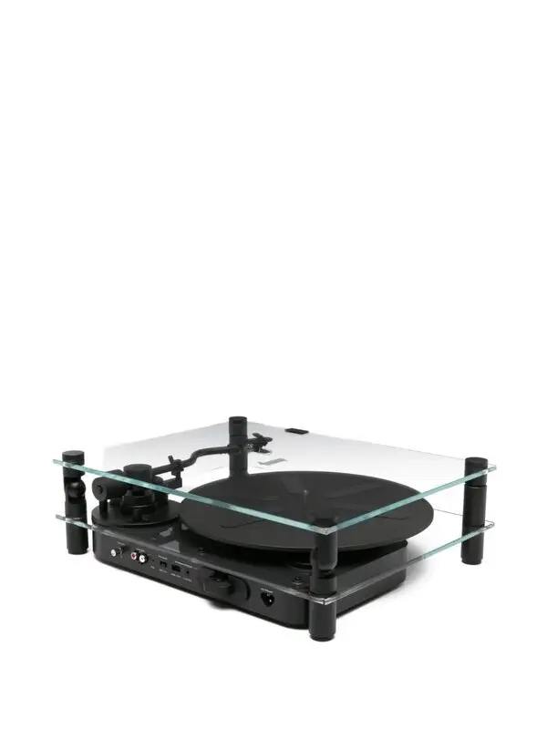 TRANSPARENT Turntable Record Player - Black