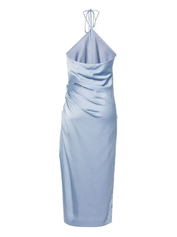 Simkhai Hansel Halterneck Midi Dress - Blue