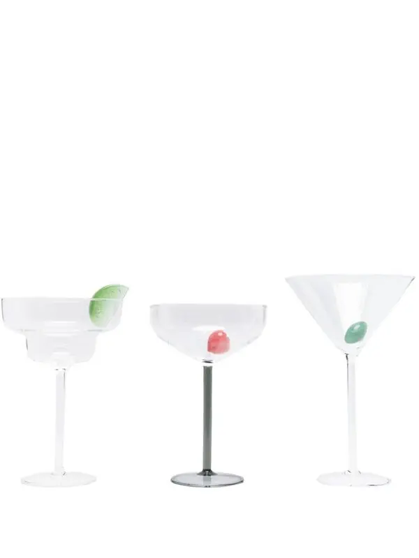 MAISON BALZAC X Browns Cocktail Glasses - White