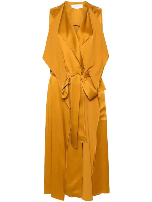 Victoria Beckham Layered Trench Dress - Brown