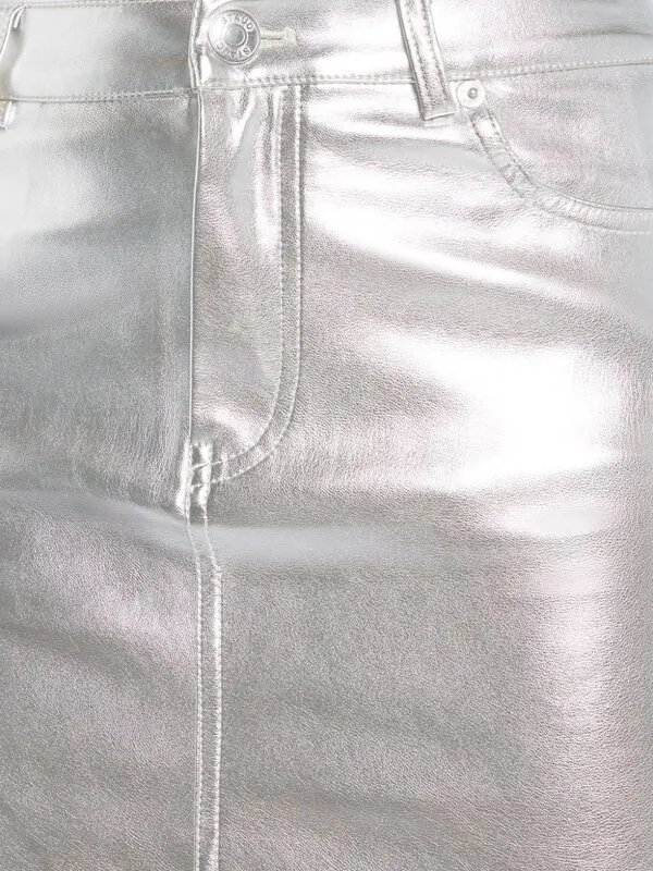 Staud Oaklyn Metallic Midi Skirt