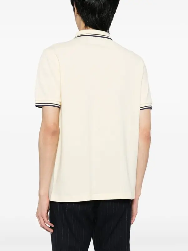 Fred Perry Laurel Wreath-embroidered Cotton Polo Shirt - Yellow
