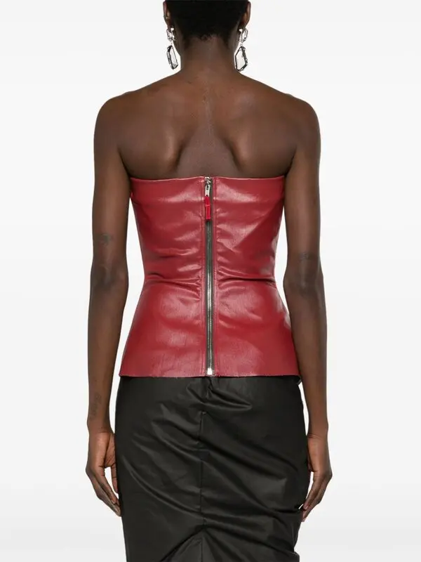 Rick Owens Bustier-style Cotton Corset Top