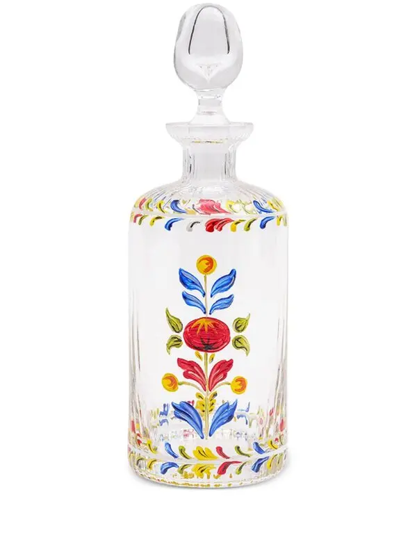 CABANA Murano Glass Watter Bottle - White