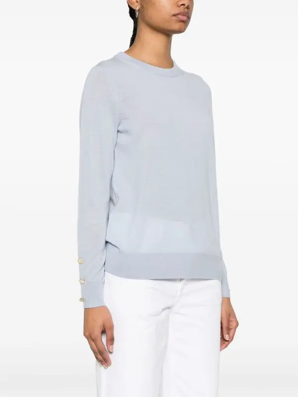 Michael Kors Fine-knit Merino Wool Jumper - Blue