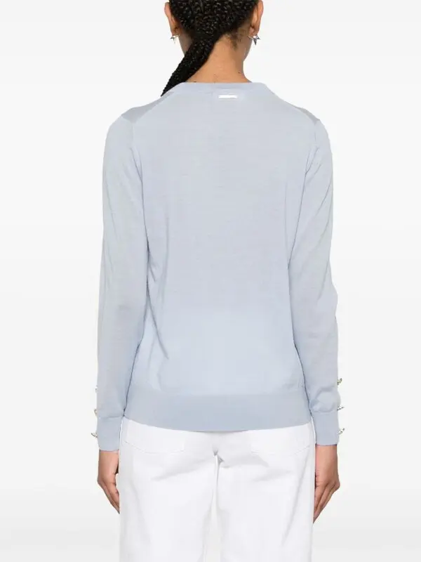Michael Kors Fine-knit Merino Wool Jumper - Blue