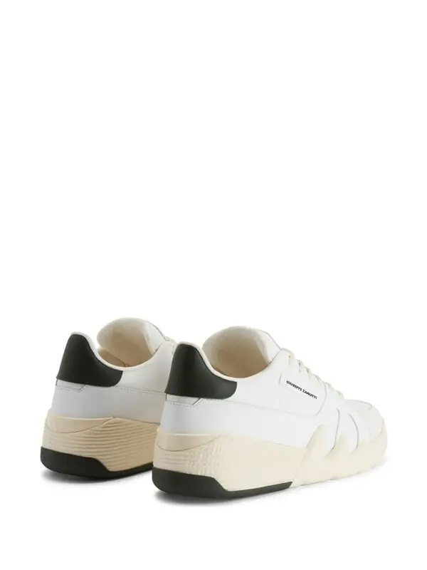 GIUSEPPE ZANOTTI Talon Logo-patch Leather Sneakers - White