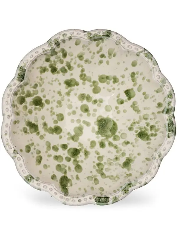 CABANA Speckled Dessert Plate - Green