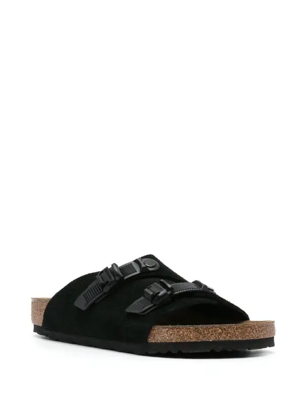 BIRKENSTOCK Arizona Suede Sandals - Black
